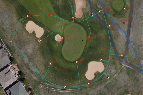 Irrigation mapping on top of the orthoimage gives course ...